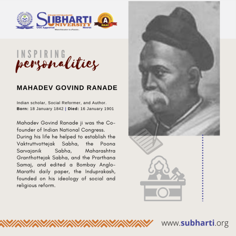 The Father of Indian Economics – Subharti Blog