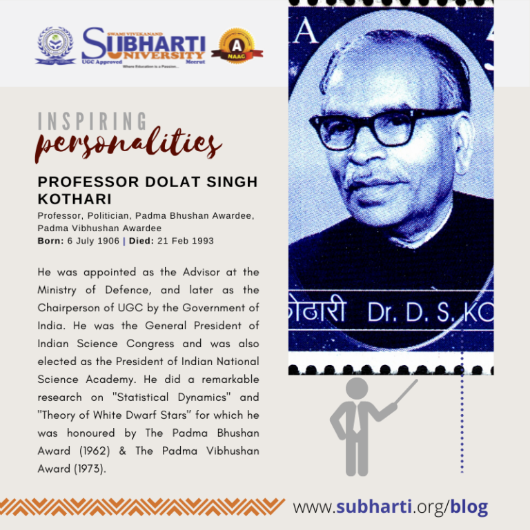 Daulat Singh Kothari - Subharti Blog